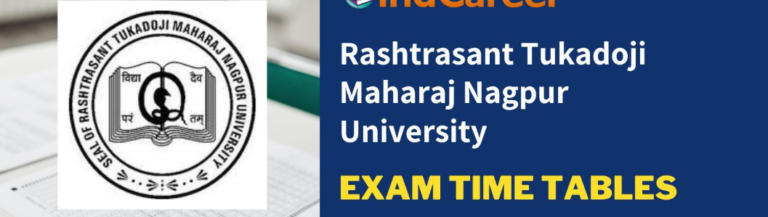 RTMNU exam time table 2025